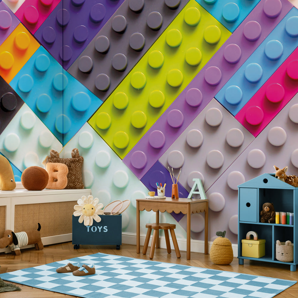 Carta da parati TNT - Colorful Brick - Adesivi Murali