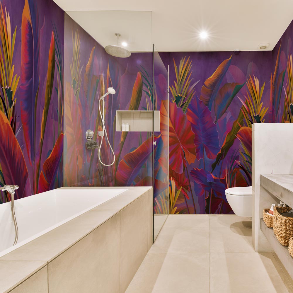 Carta da Parati in Fibra di Vetro -Tropic Bomb - Adesivi Murali