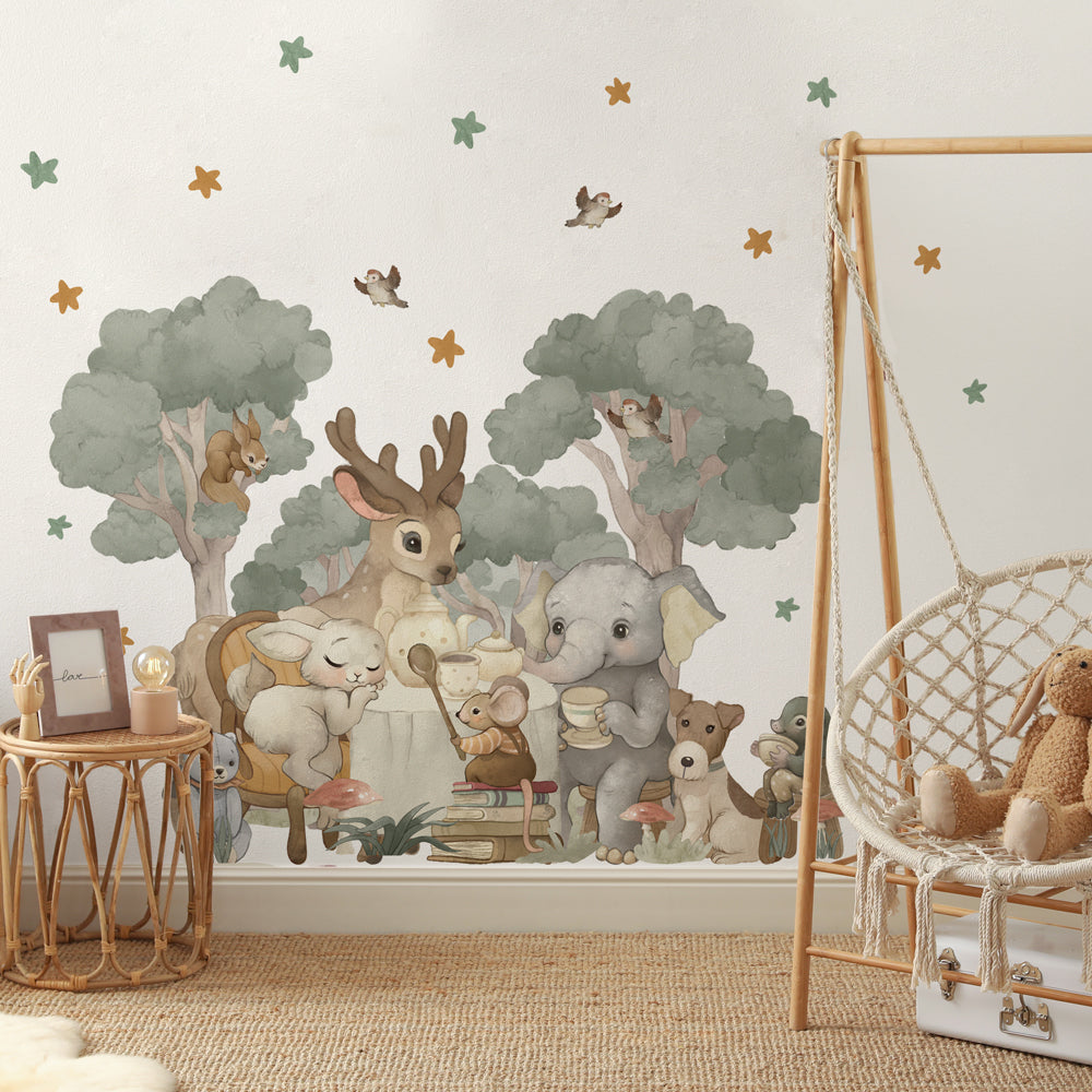 Stickers Bambini con il Bosco - Adesivi Murali