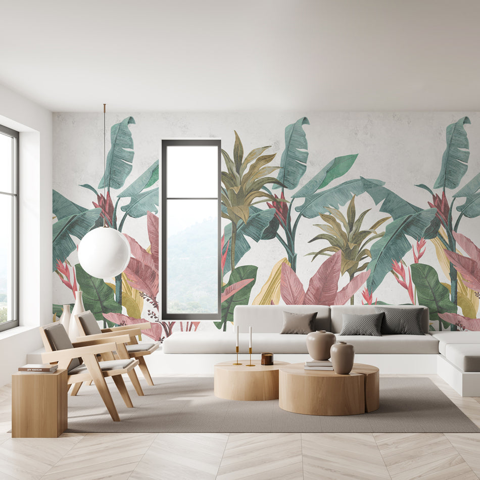 Carta da parati per soggiorno moderno ed elegante - Adesivi Murali