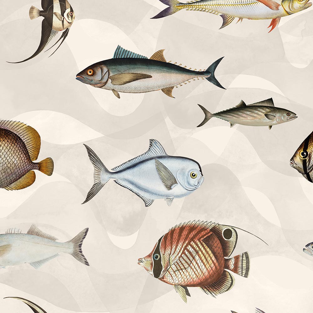 Carta da parati in rotolo Fish parade - Adesivi Murali