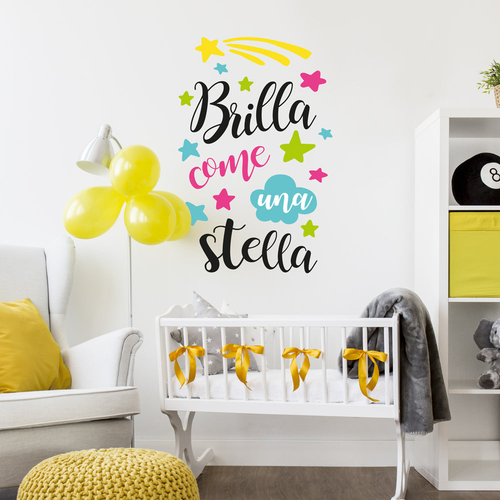 Frasi e Aforismi - Brilla - Adesivi Murali