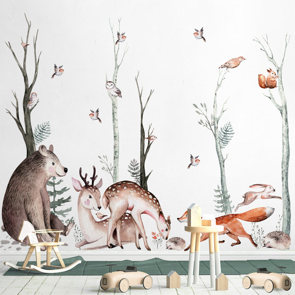 Sticker Armonia del bosco XXL - Adesivi Murali